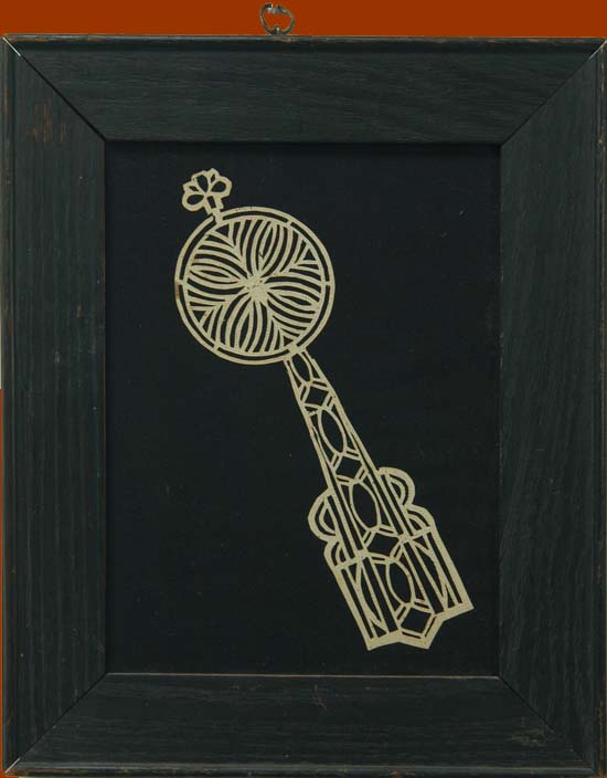 Folk Art - Antique Folk Art Scherenschnitte & Pinprick Bible Mark. Mid ...