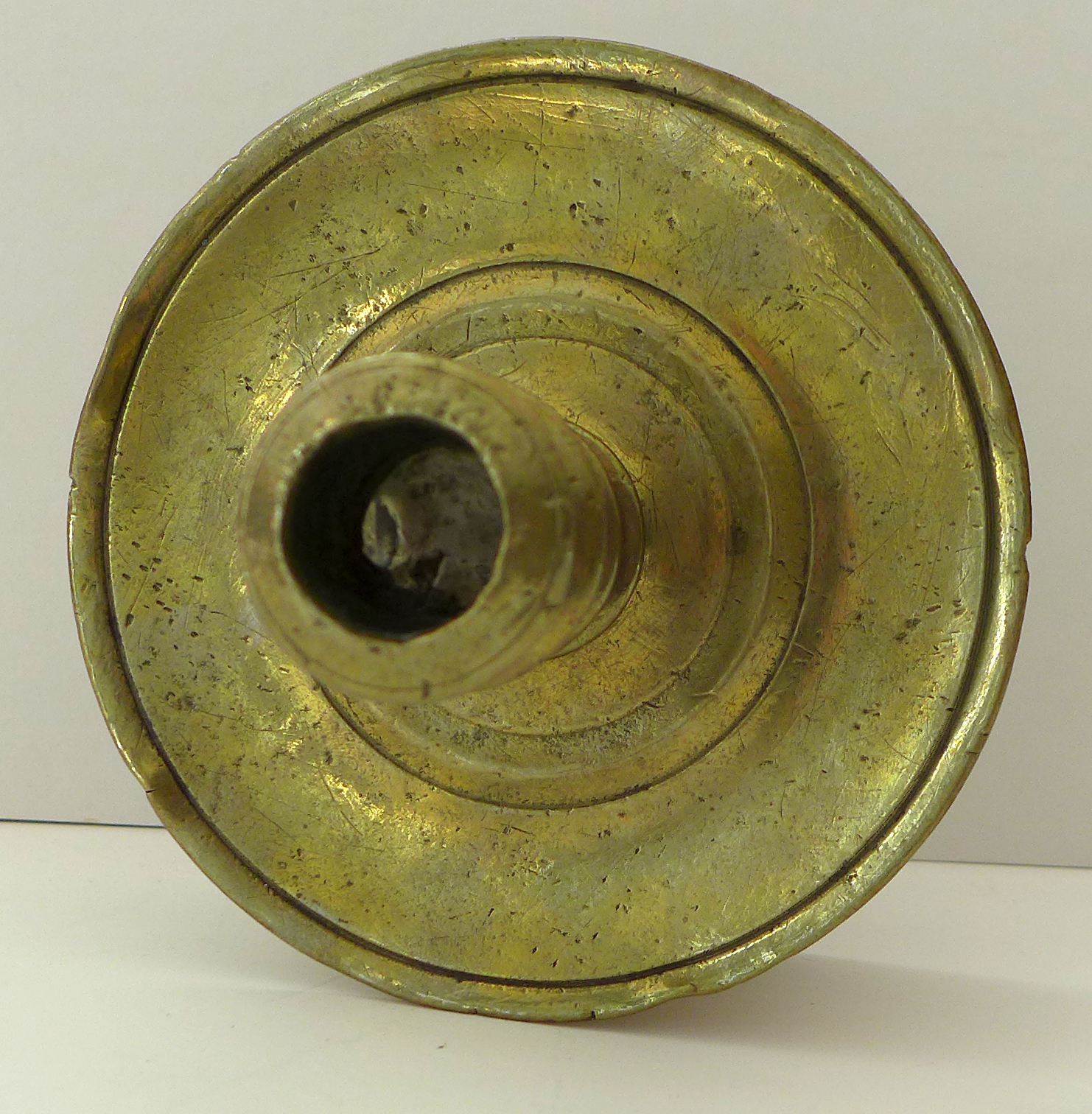 Early Lighting - Antique Brass Capstan Candlestick Circa 1550 - Peggy ...