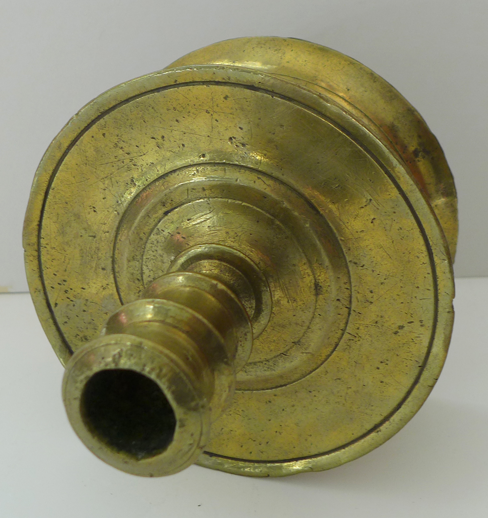 Early Lighting - Antique Brass Capstan Candlestick Circa 1550 - Peggy ...