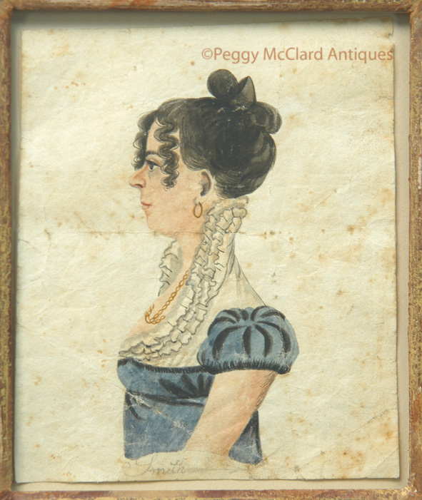 Portraits - Antique Folk Portrait by Jacob Maentel - Peggy McClard ...