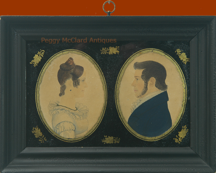 Portraits - Antique Portrait Marriage Pair by Rufus Porter - Peggy ...