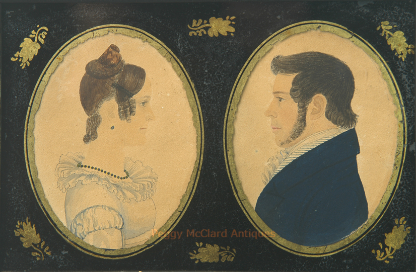Portraits - Antique Portrait Marriage Pair by Rufus Porter - Peggy ...