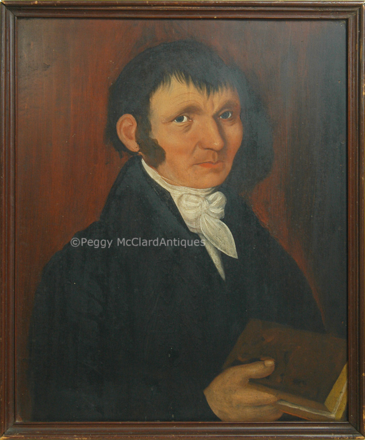 Portraits - Antique American Folk Portrait by Thomas Ware - Peggy ...