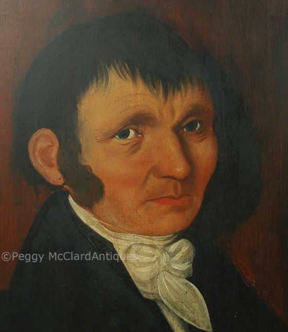 Portraits - Antique American Folk Portrait by Thomas Ware - Peggy ...
